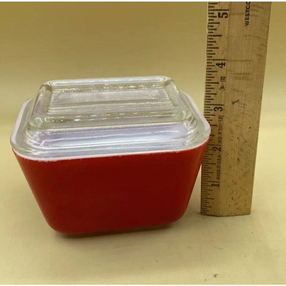 Pyrex | Dining | Pyrex Fridgie Primary Colors Red 5 Cup Refrigerator ...